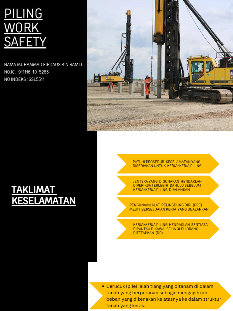 Sss 4 piling safety | PDF
