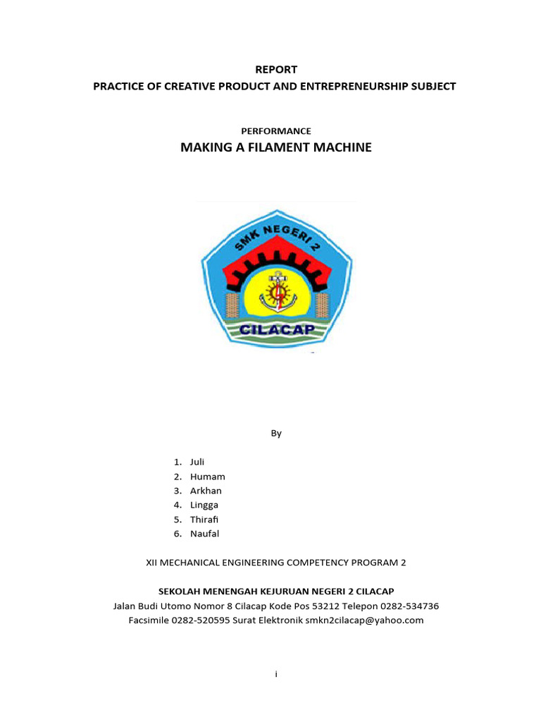 Contoh Laporan TPM 2 | PDF | Engineering