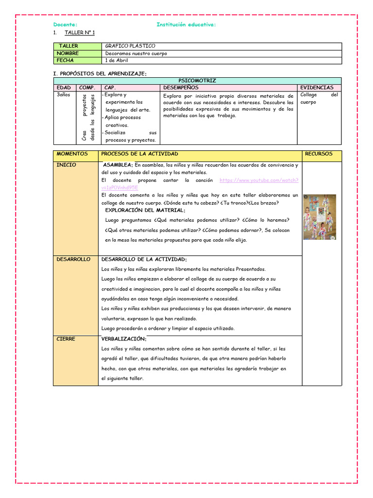 Talleres Eda 2 - 3a-S1 | PDF | Maestros | Evaluación