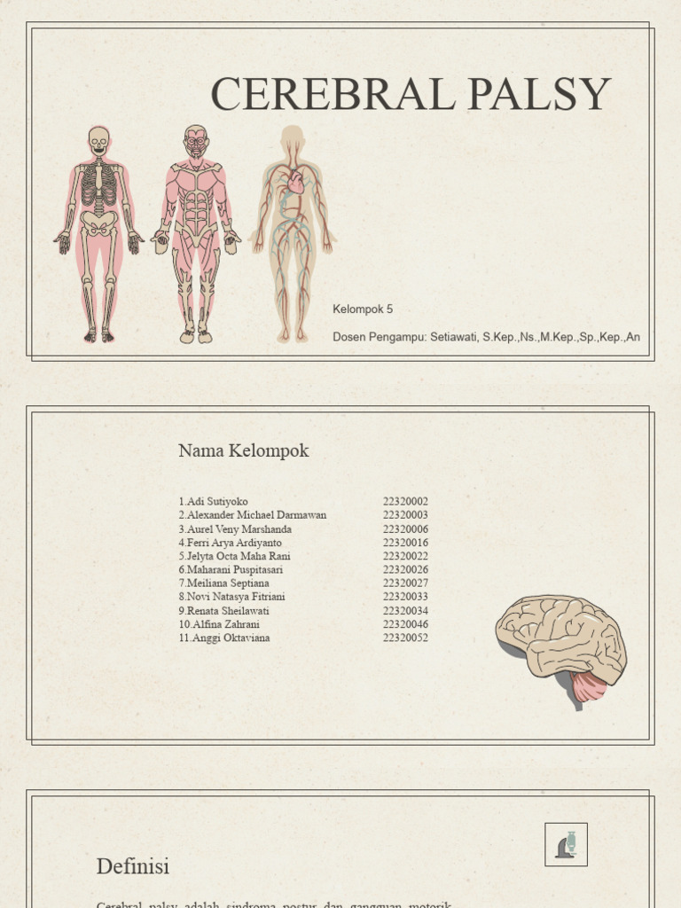 Kel 5 Cerebral Palsy | PDF