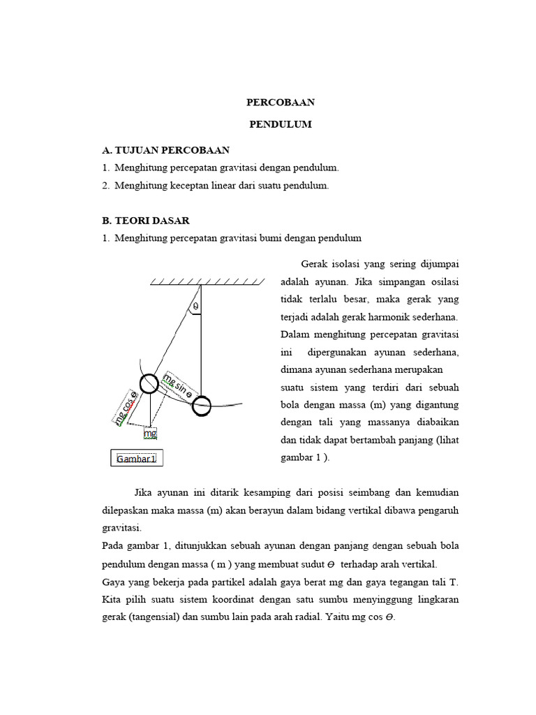 Laporan Pendulum | PDF