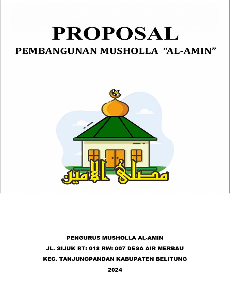 Proposal Musholla Al Amin 2023 | PDF