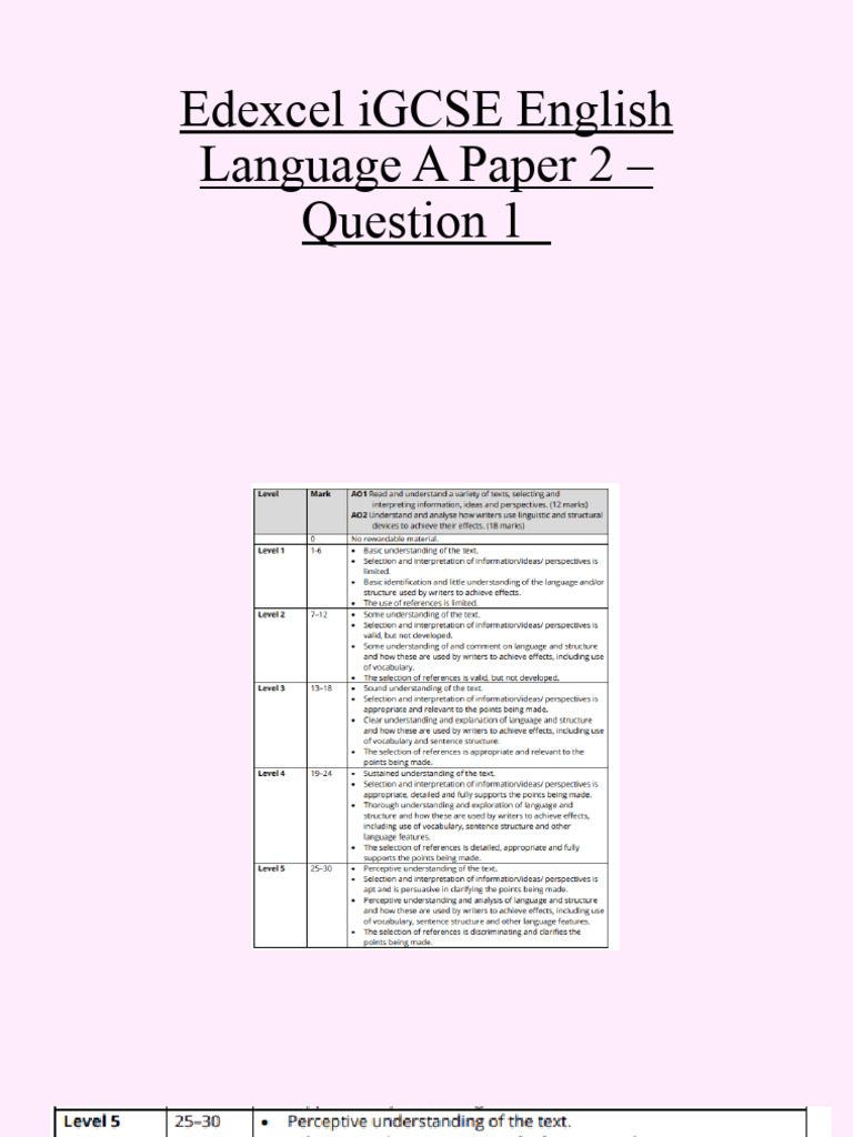 Structuring Edexcel iGCSE Paper 2 Answers | PDF | Narration | Psychology