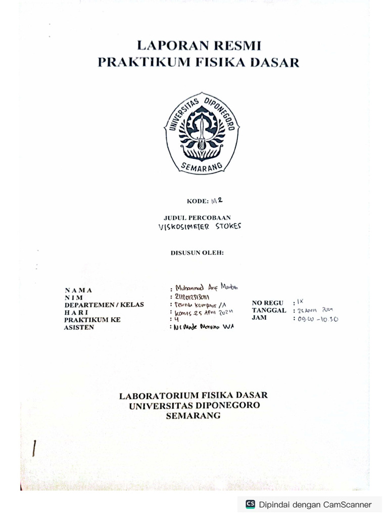 M2 Muhammad Arif Maulana 21120123130111 | PDF