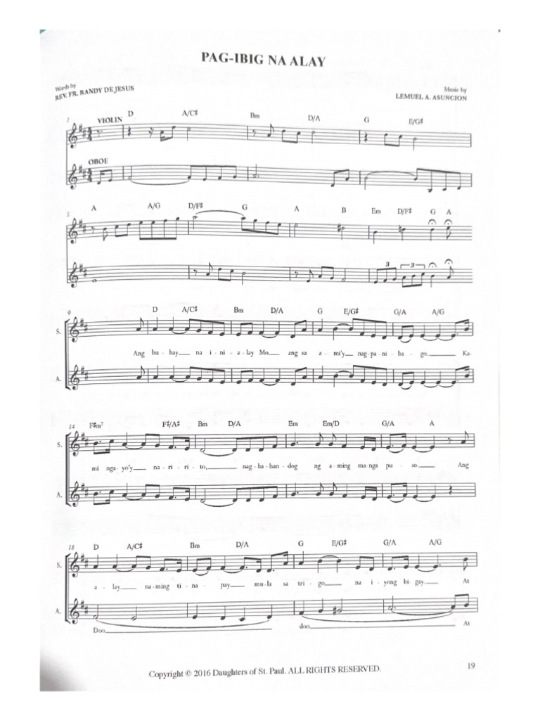 Pag Ibig Na Alay | PDF