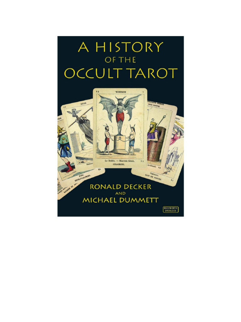 A History of The Occult Tarot - Michael Dummet | Descargar gratis PDF ...