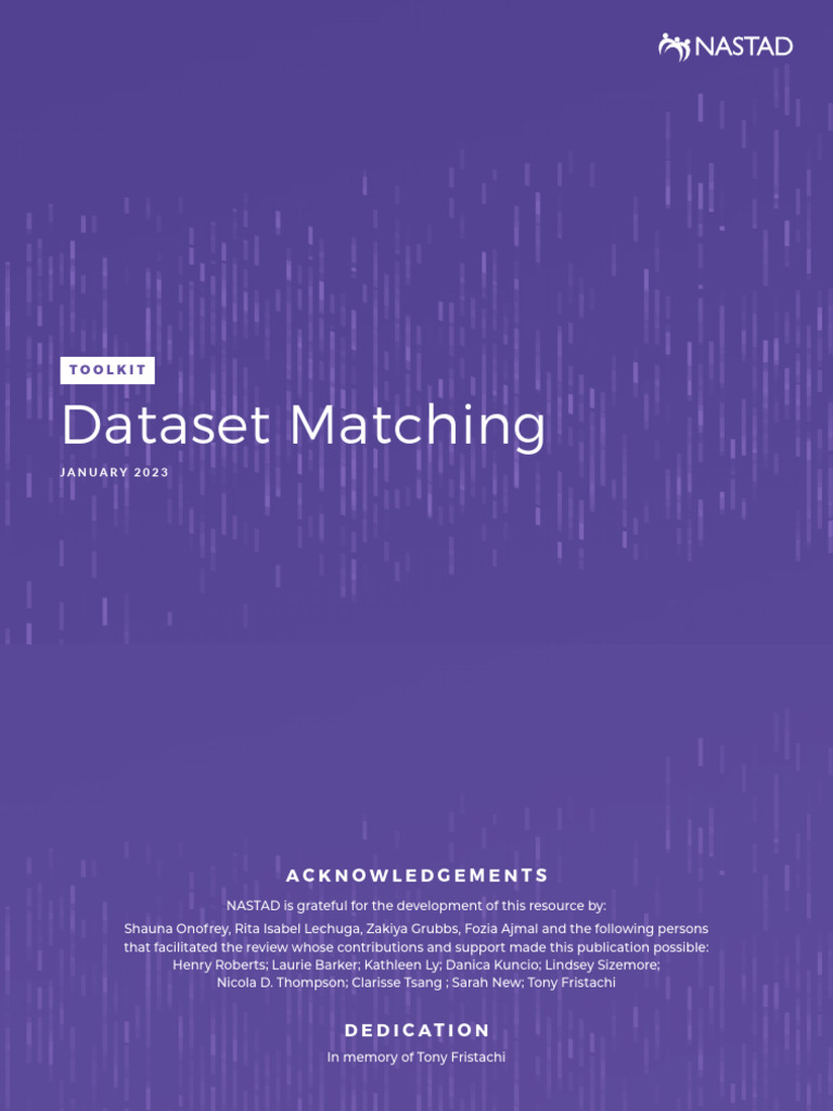 PDF-Dataset Matching Toolkit | PDF | Microsoft Excel | Spreadsheet