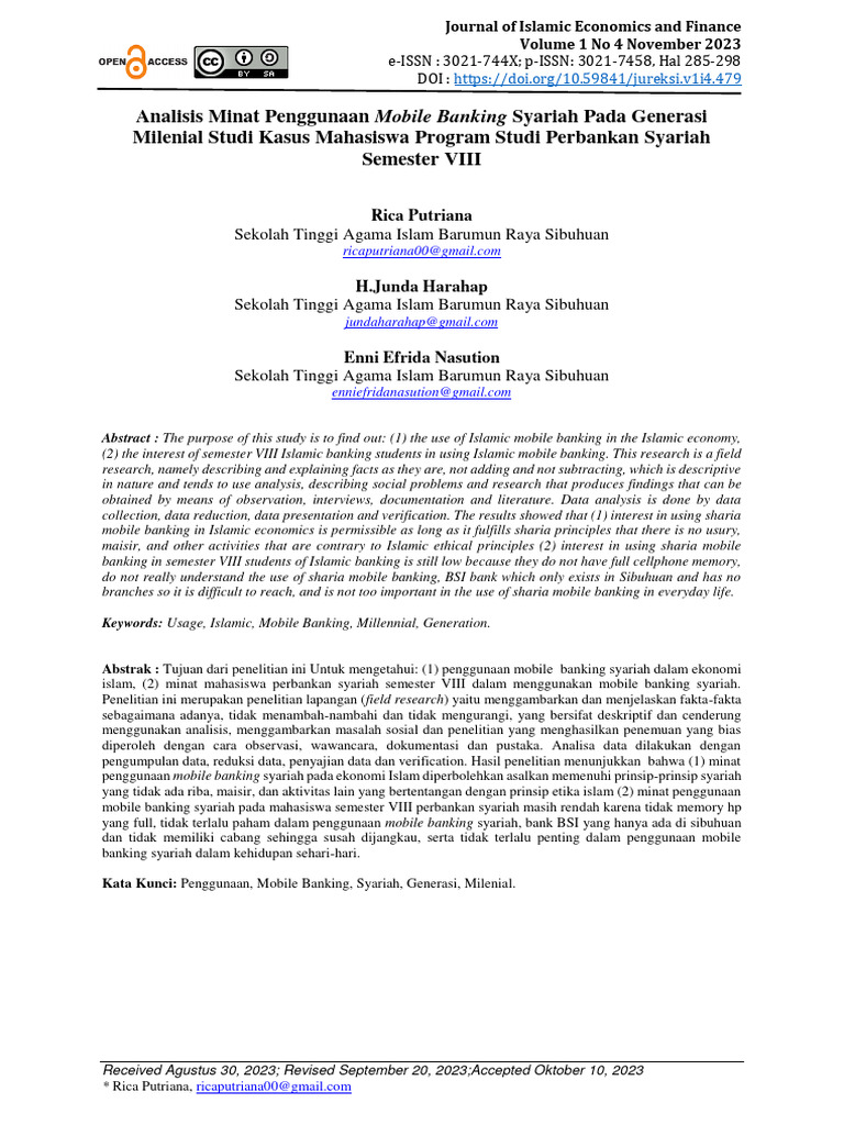 JUREKSI - Volume 1 No 4 November 2023 Halaman 285-298 | PDF | Pengelolaan Keuangan & Uang | Ilmu ...