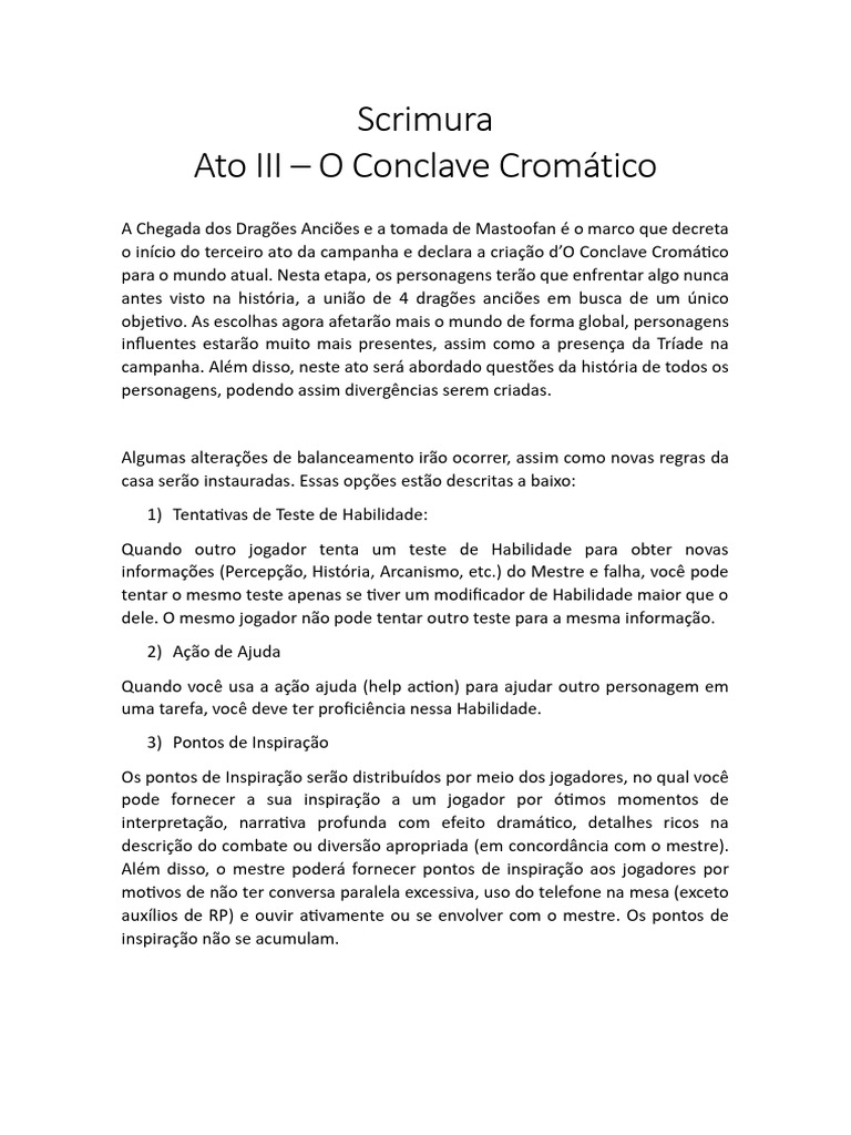 Scrimura - III Ato | PDF