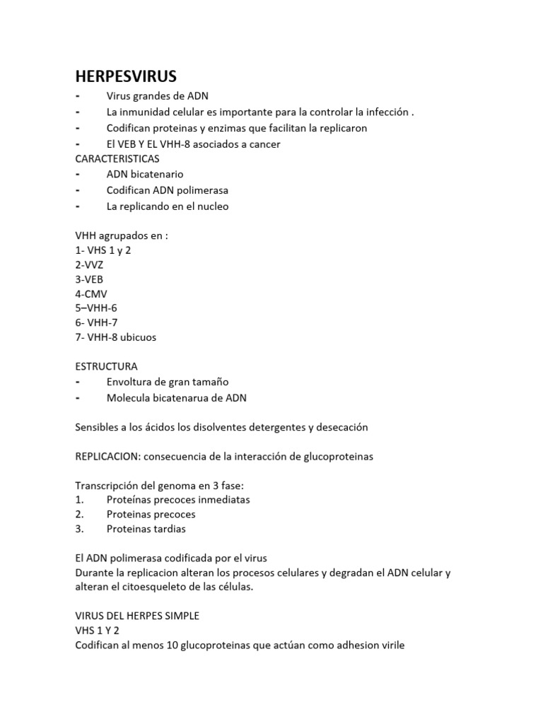 HERPESVIRUS | PDF | Virus | Infección