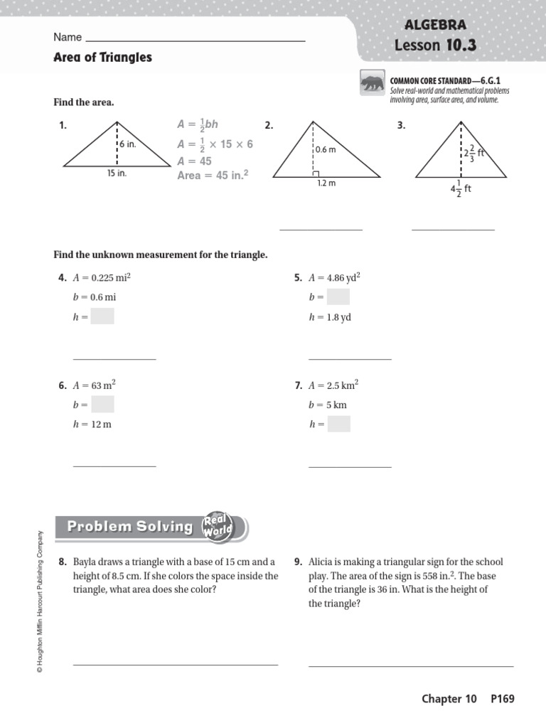 Area of triangles | PDF | Area | Elementary Mathematics Area of triangles | PDF | Area | Elementary Mathematics