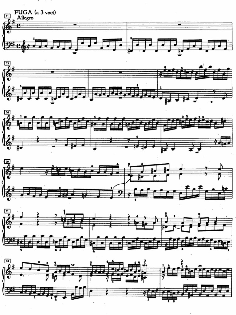Bach Fugue BWV 914 | PDF