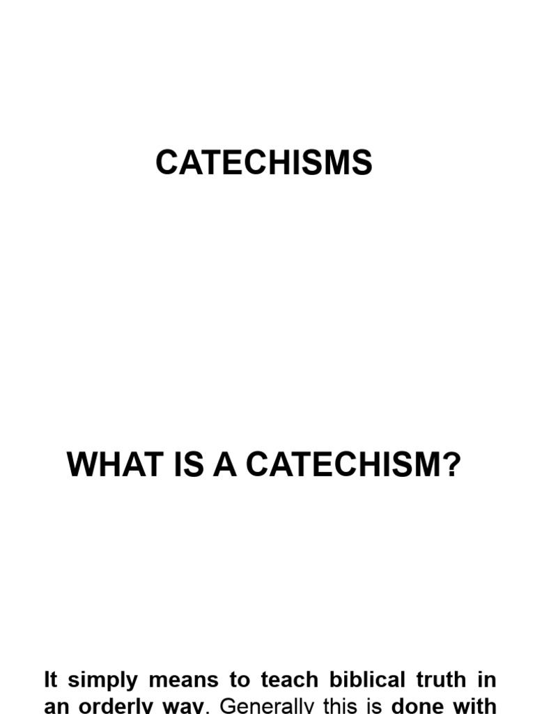 Catechism Lesson - God - Q6 To Q8 | Download Free PDF | God The Father | Trinity