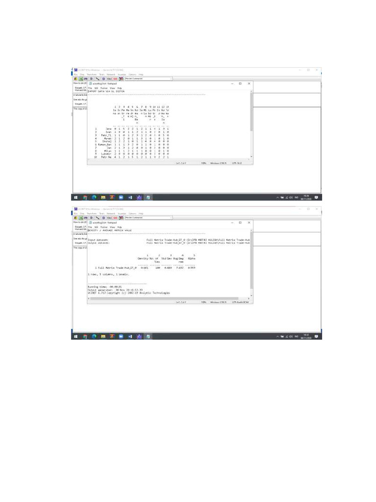 Pelatihan Ucinet - Aplonia Bani | PDF