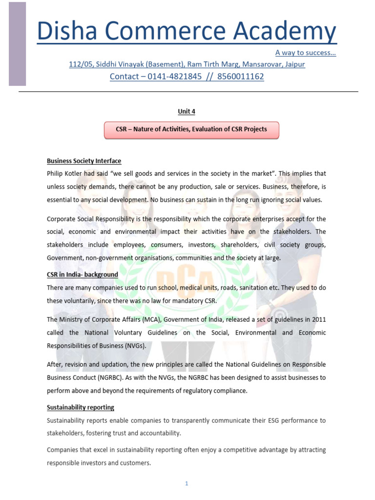 CG 4 | Download Free PDF | Corporate Social Responsibility | Non Governmental Organization