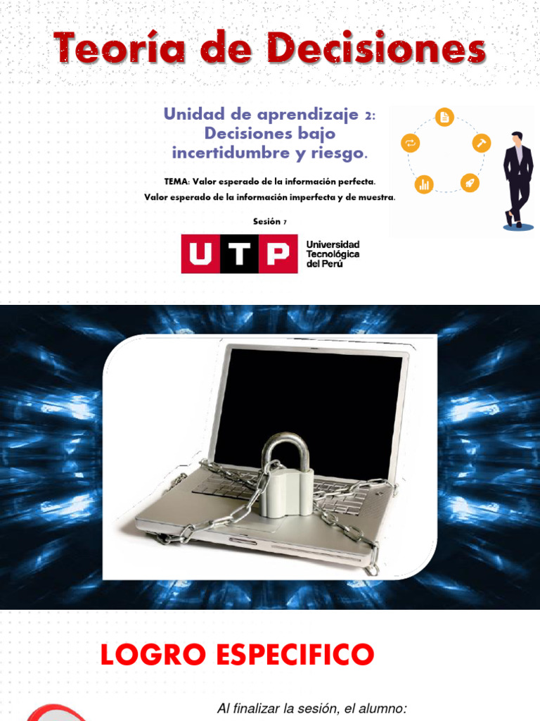 S07 - s1 - Material - Presentación 1 - Sesión 7 | PDF | Información | Riesgo