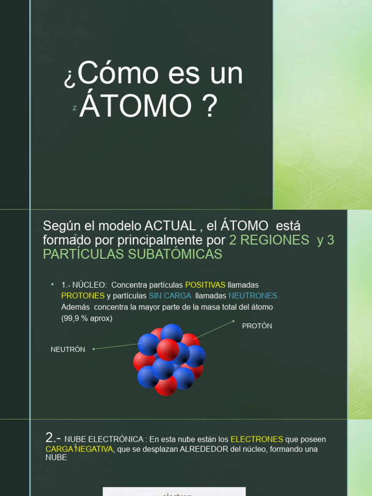 Cómo Es Un ÁTOMO PPT Octavos 2022 | PDF