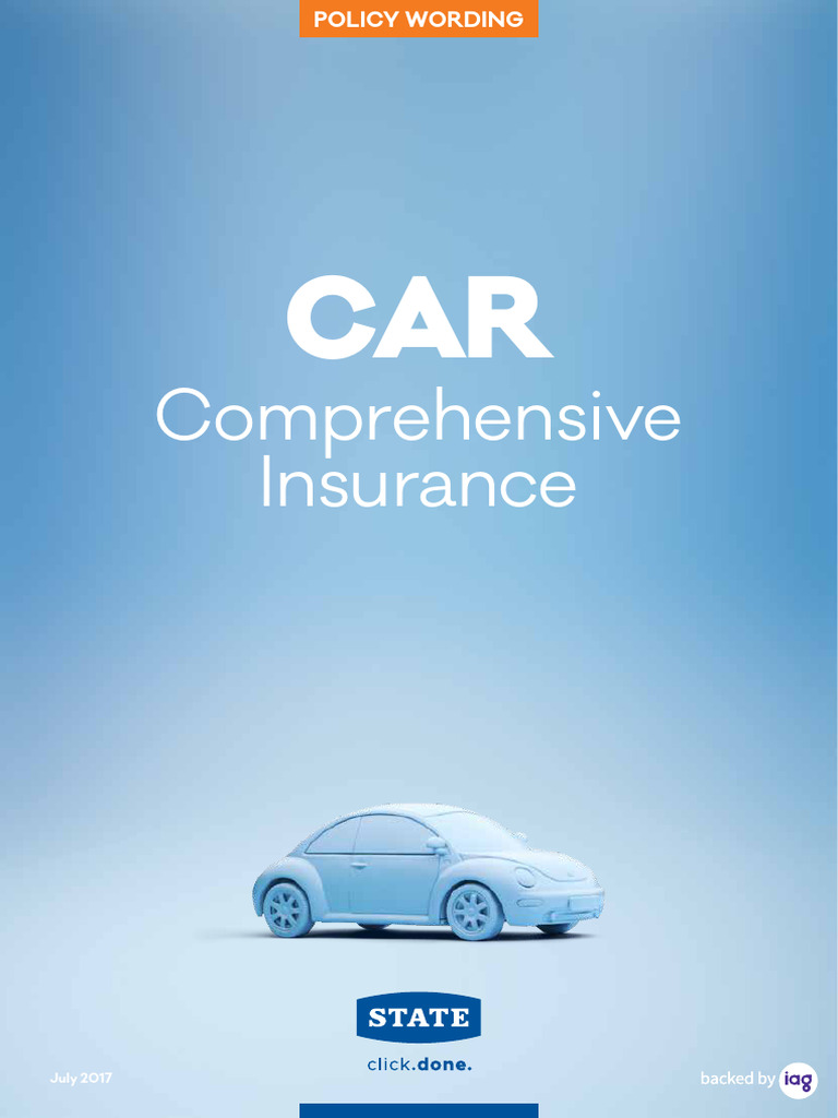 Car Comprehensive Insurance Policy Guide | PDF | Liability Insurance ...
