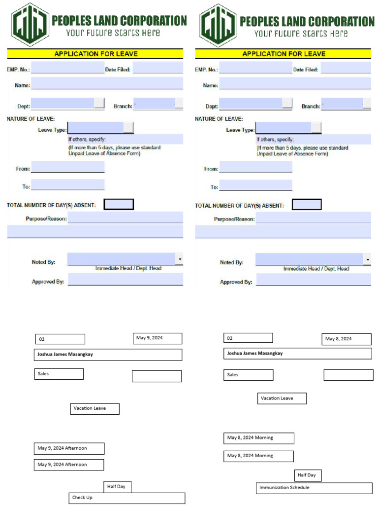 Leave Application | PDF