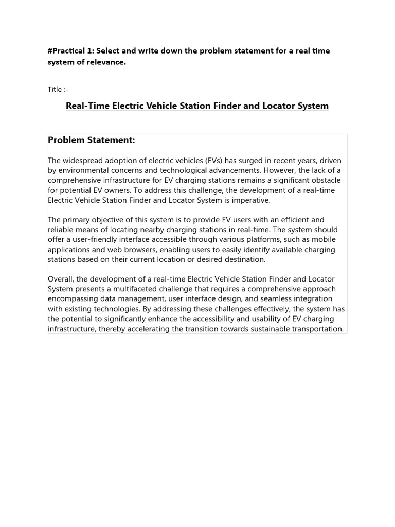 SE Practical | PDF | Usability | Electric Vehicle