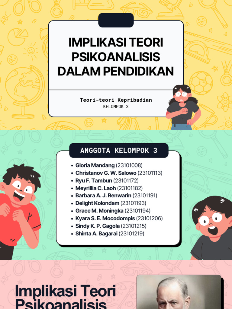 (k3) Implikasi Teori Psikoanalisis Dalam Pendidikan | PDF