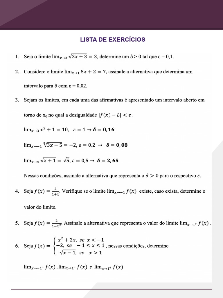 Saiba Mais List A de Exerci Cio S | PDF