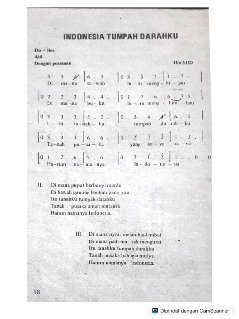 Indonesia Tumah Darahku | PDF