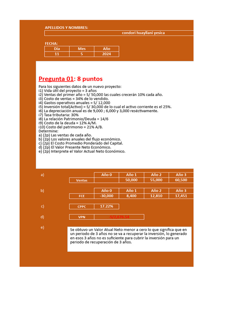 EF - GCF - 2024-10 (Alumno) | PDF | Compartir (Finanzas) | Interés