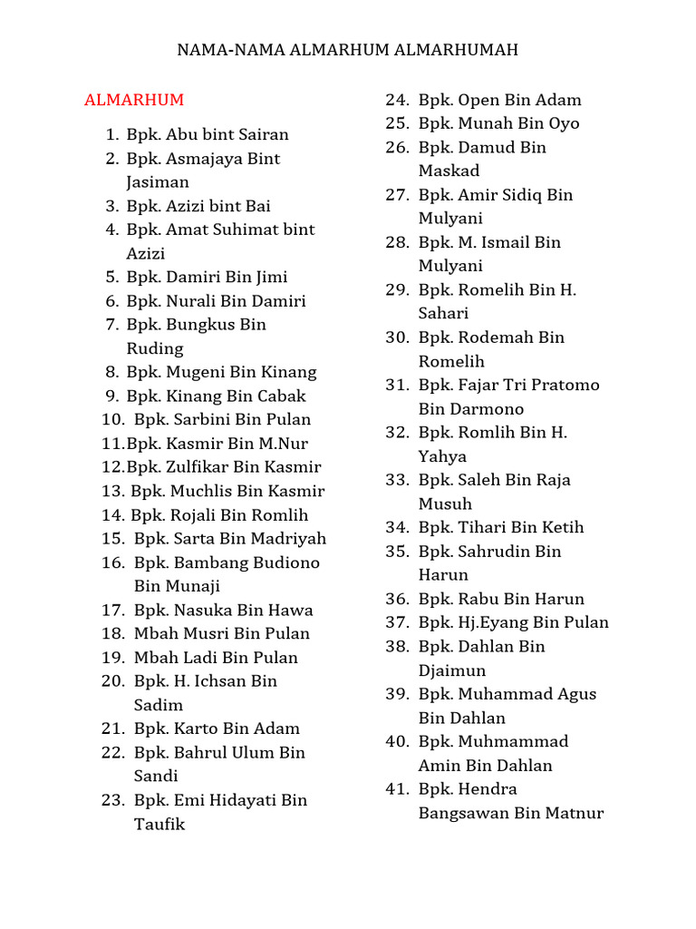Nama 01 | PDF
