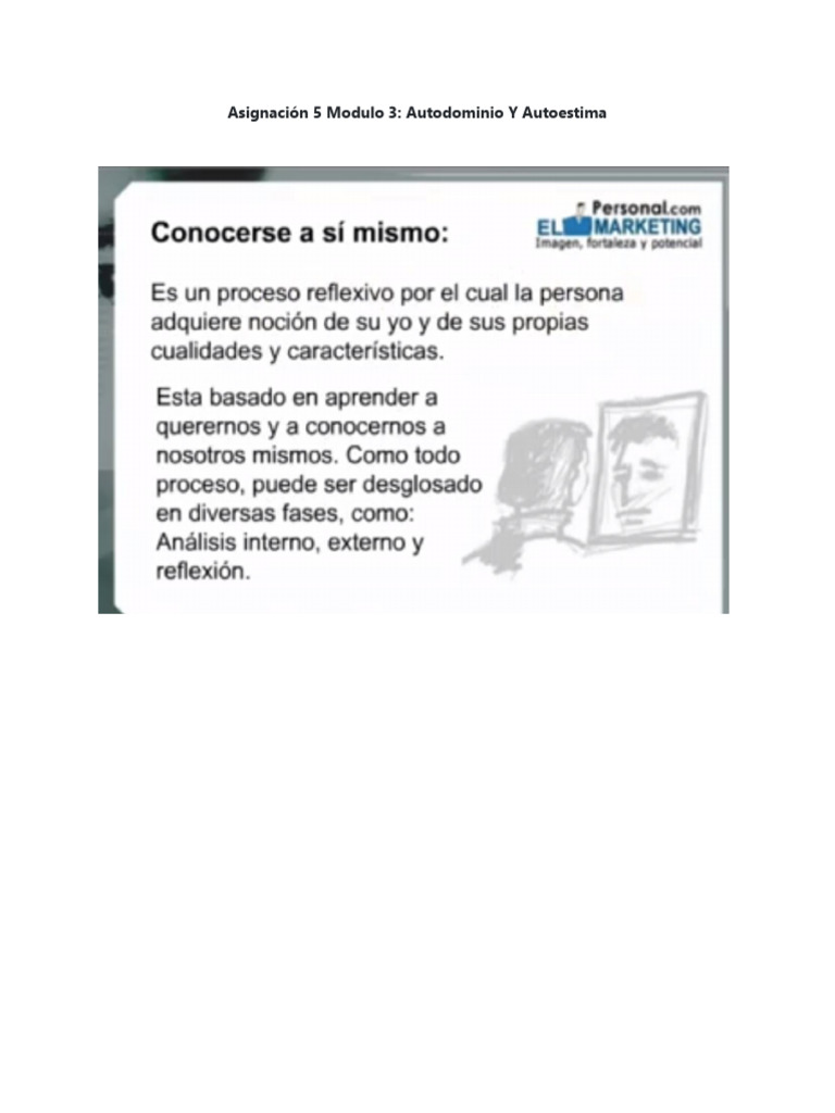 Tema 5 Modulo 3 Autodominio Y Autoestima | PDF