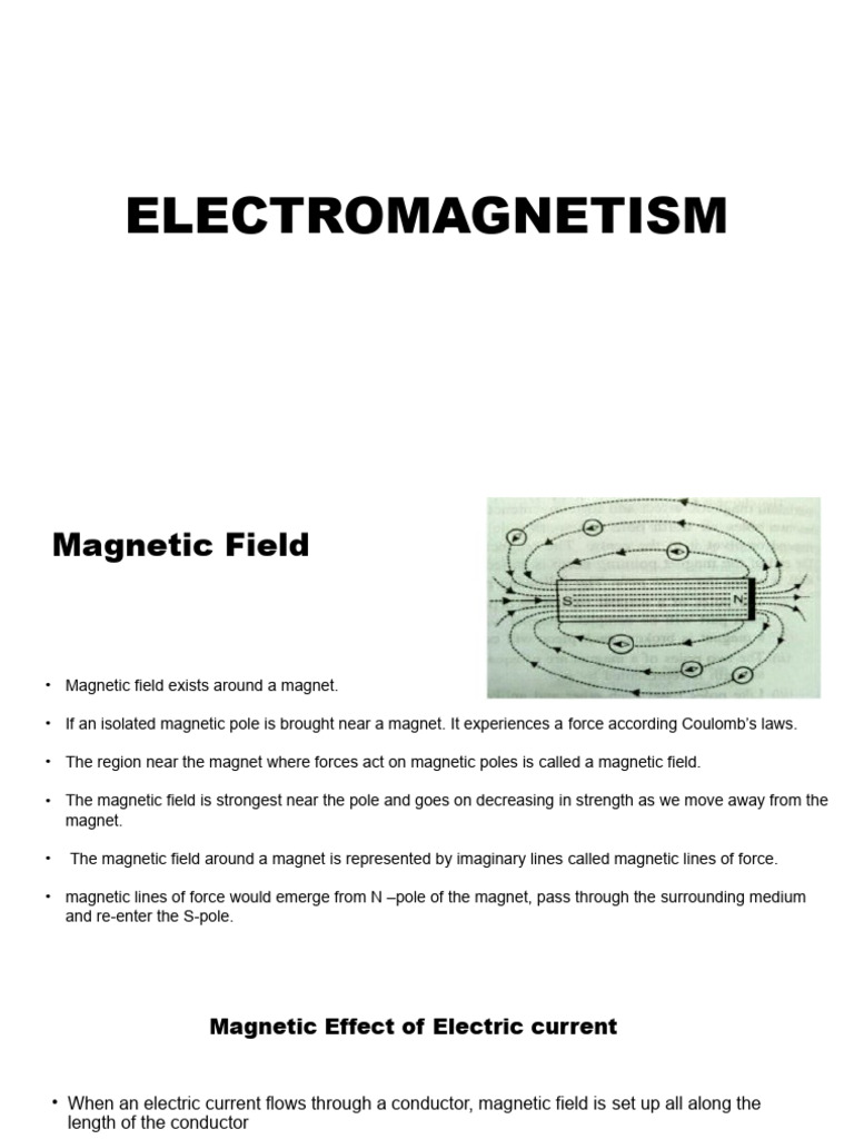 ELECTROMAGNETISM Lec 19 | PDF | Inductance | Magnetic Field
