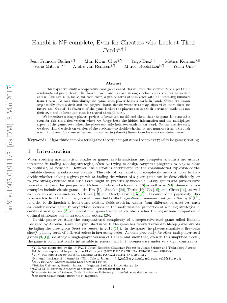 1603.01911v3 | PDF | Computational Complexity Theory | Time Complexity