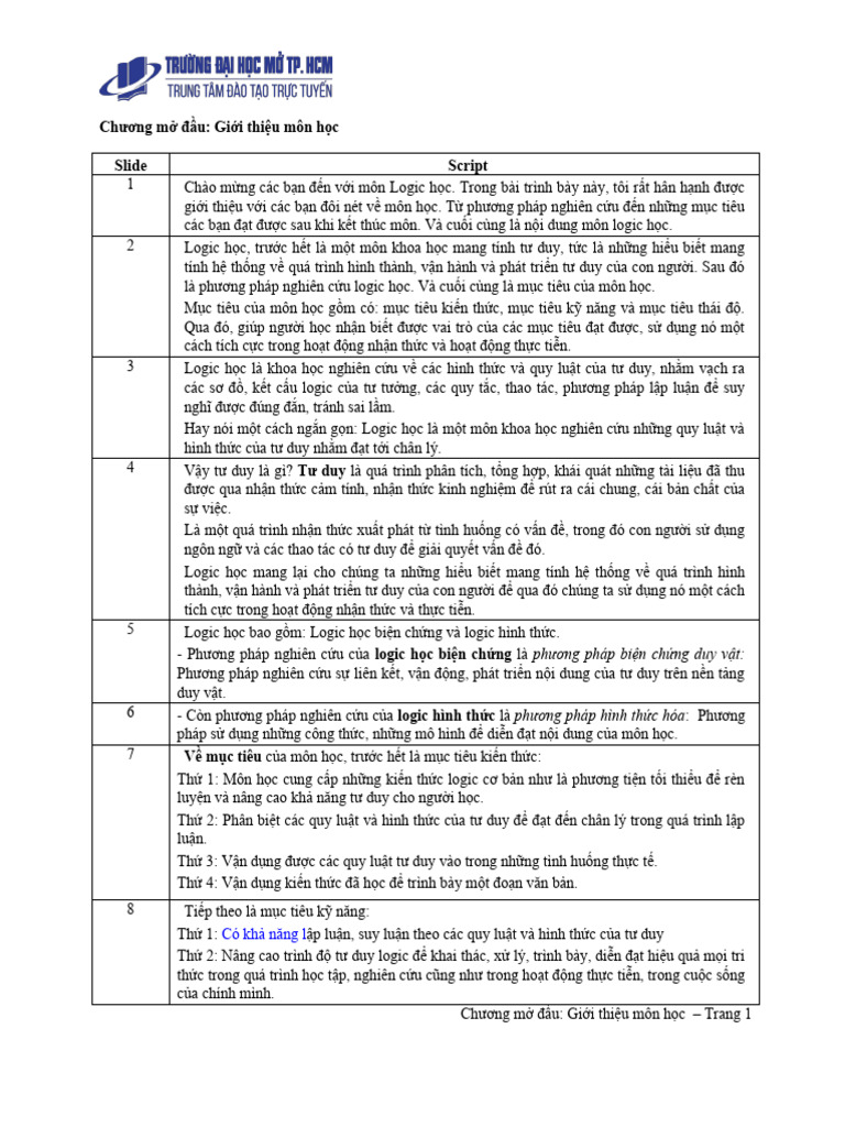 LOGICHOC C0 Gioithieu | PDF