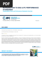 IFC PPT Sustainability Framework Overview and PSs + EP 04032020 | PDF ...