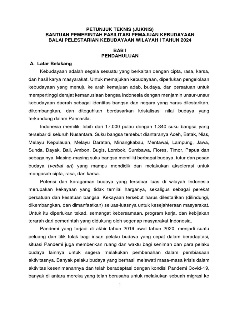 Juknis FPK BPK Wil. I 2024 | PDF
