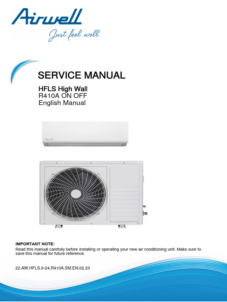 22.aw .Hfls .9-24.r410a.sm .En .02.23 (Ac Service Manual HFLS) | PDF | Air Conditioning ...
