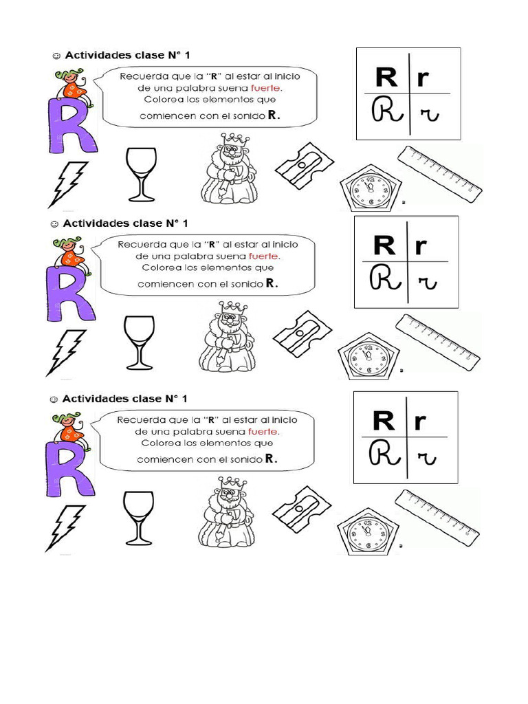 Actividades educativas sobre la R | PDF