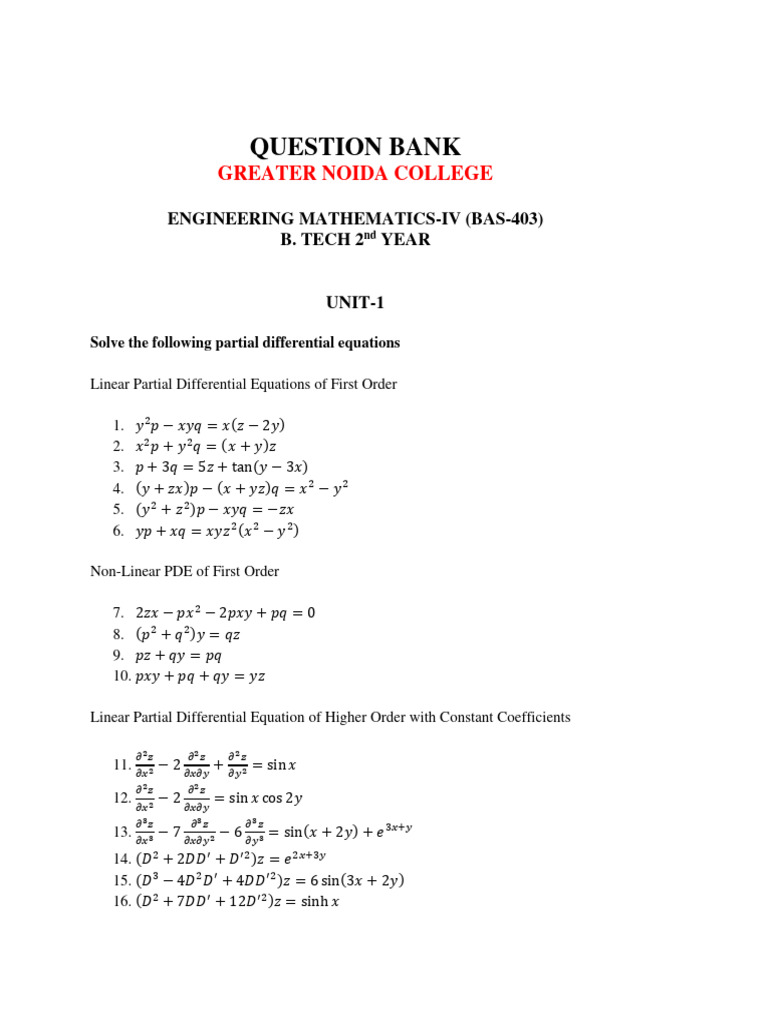 QUESTION BANK (Unit-1) | PDF | Teaching Methods & Materials | Science & Mathematics