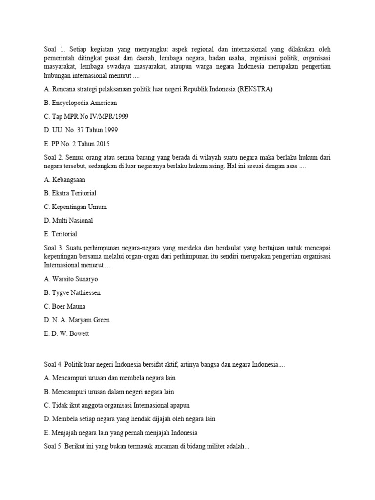 Soal Dari Bu Rita, PKN | PDF