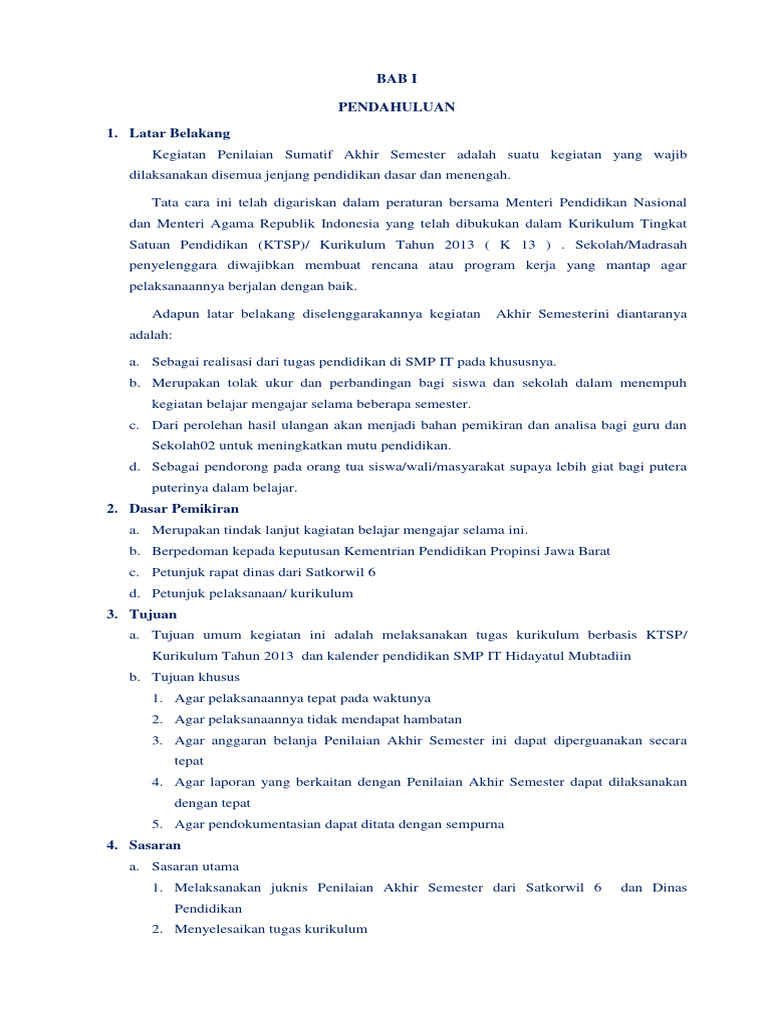 Program Kerja Pas 2023 SMP It HM | PDF | Karier & Perkembangan