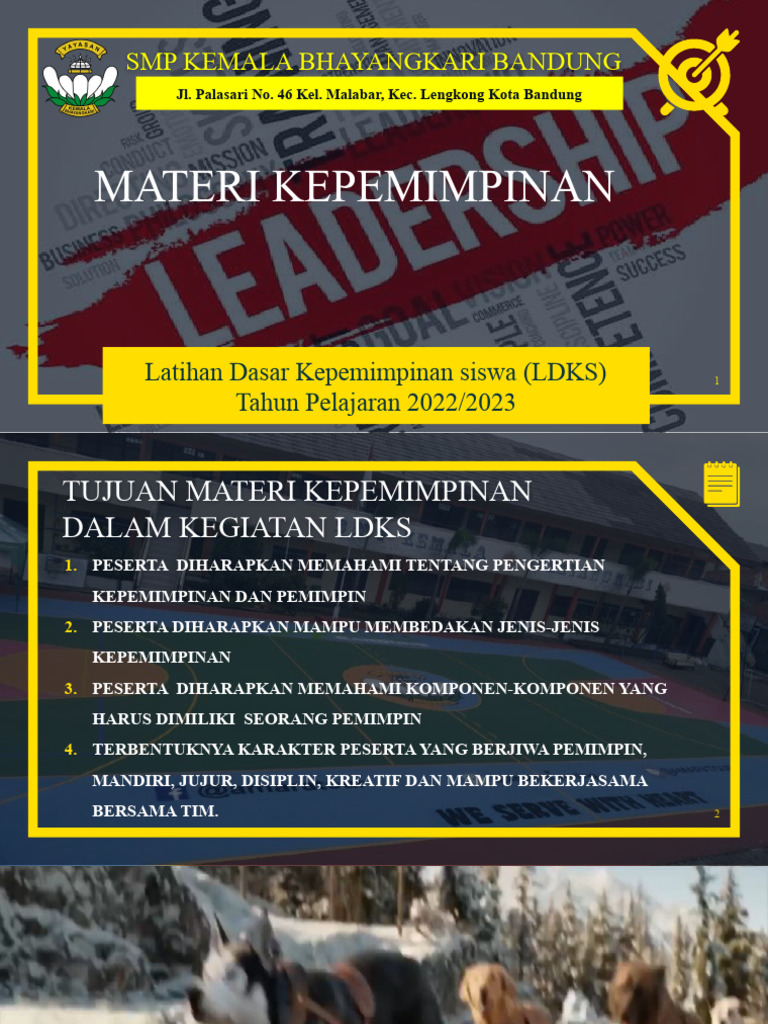 Materi Kepemimpinan Ldks 2022 | PDF