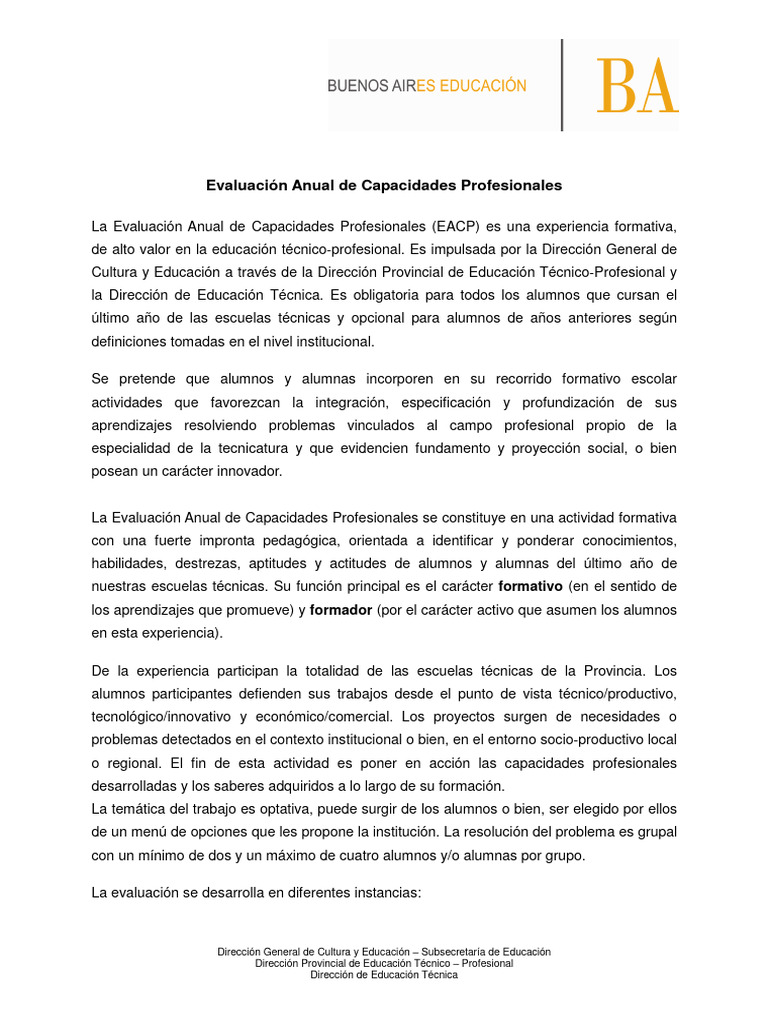 Eacp Documento | PDF | Evaluación | Pedagogía