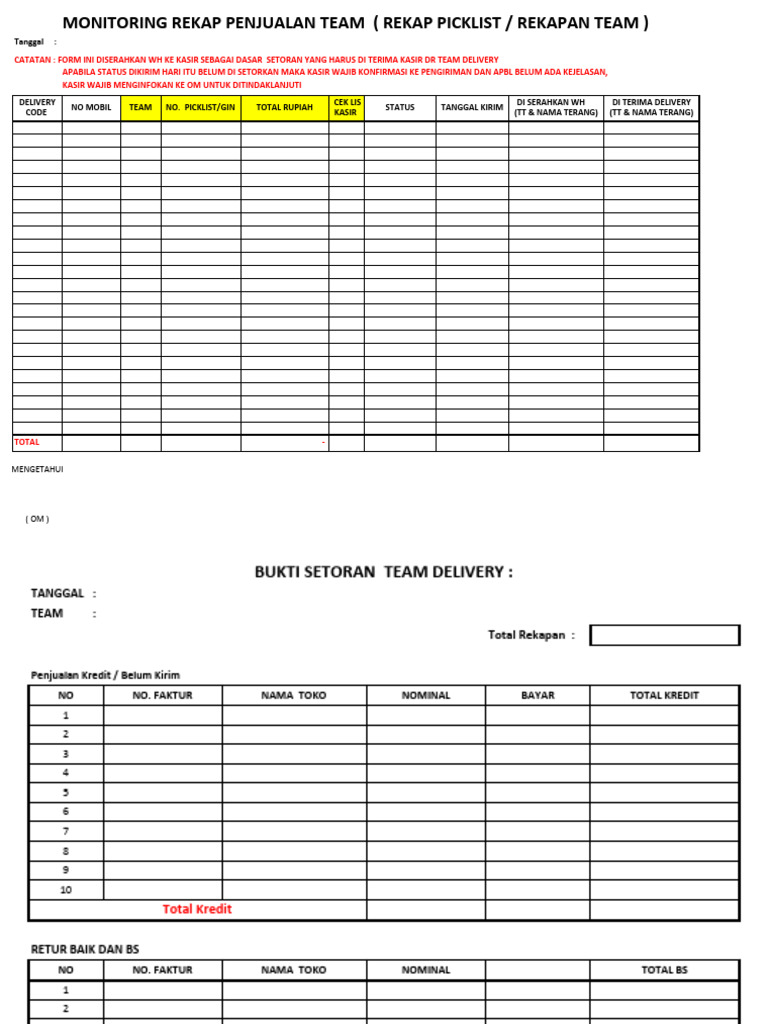 Tanda Terima Setoran | PDF