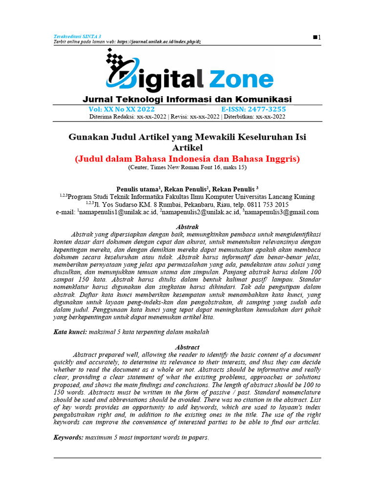 Format Penulisan Naskah 2022 | PDF | Komputer