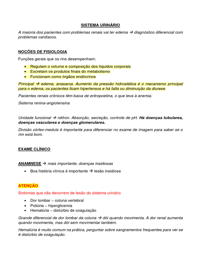 13 SISTEMA URINÁRIO | PDF | Micção | Rim