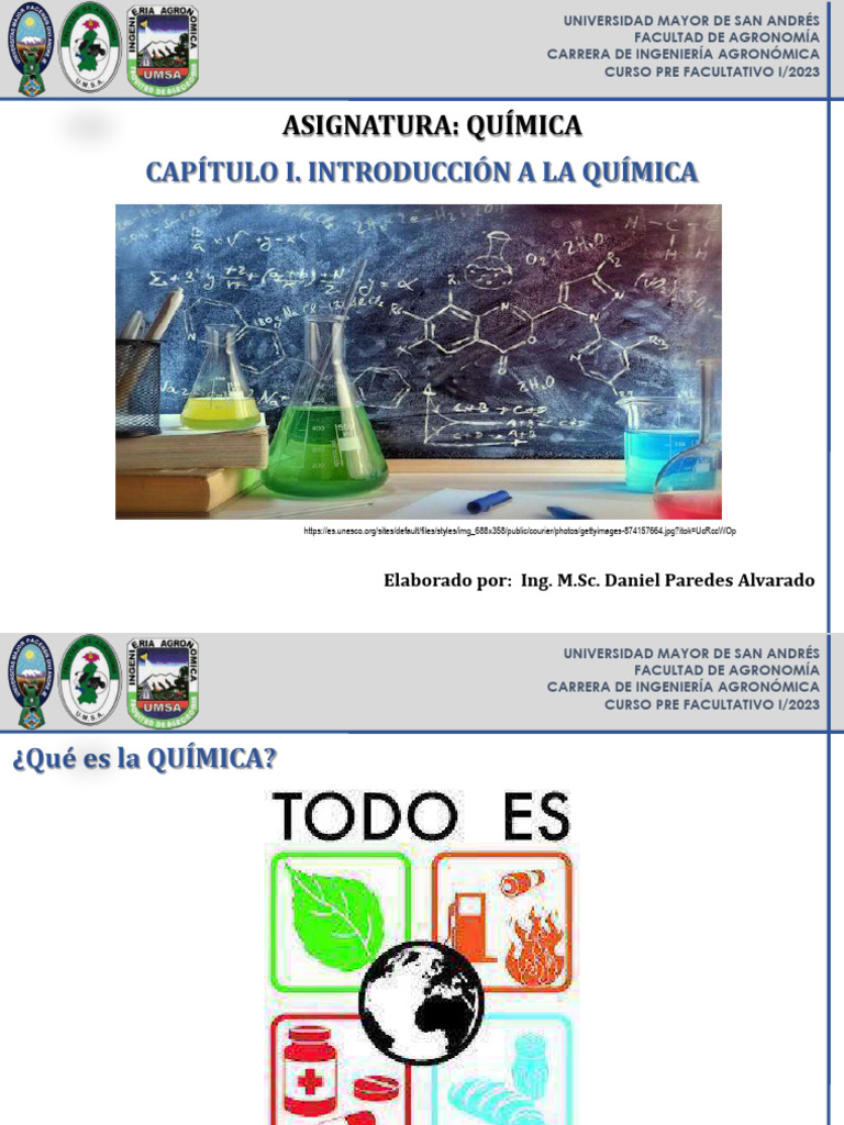 CAPÍTULO I. Introducción A La Química - PARTE 2 | PDF | Mezcla | Celsius