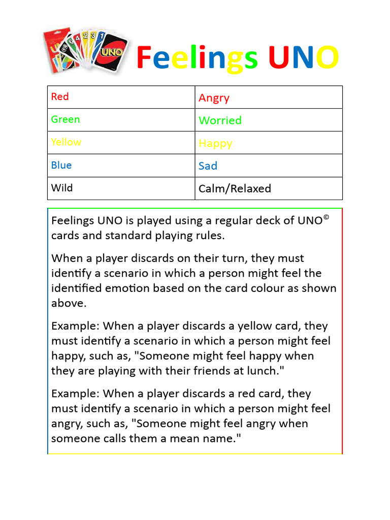 Feelings UNO | PDF