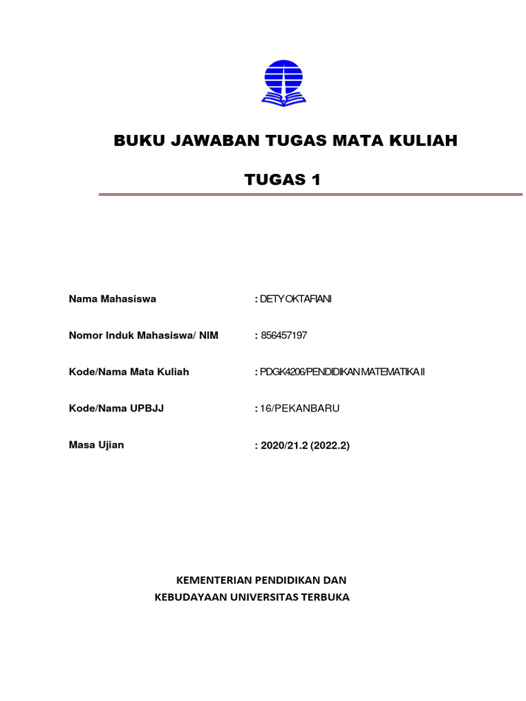TMK 1 Dety Oktafiani PDGK4206 | PDF | Metode & Bahan Ajar | Seni