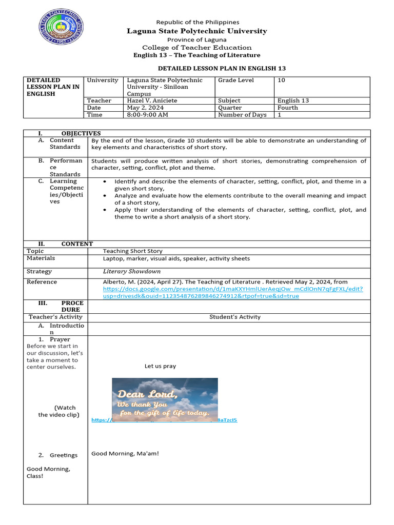 Laguna State Polytechnic University: Republic of The Philippines ...