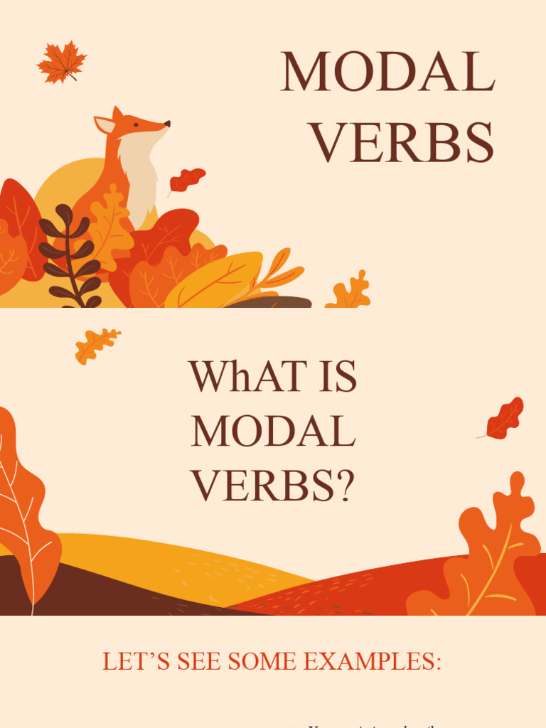 Modals | PDF | Morphology | Semantic Units